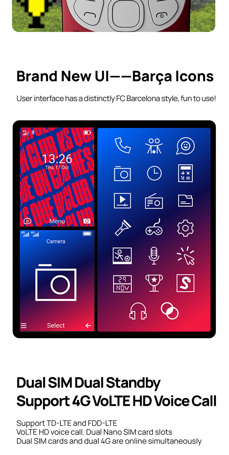 Nokia 3210 4G Basic Phone Original 2.4'' Type-C Charging 2MP Rear Cam ...