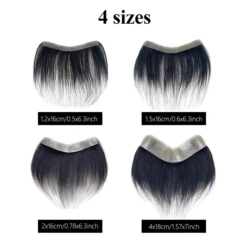 Hairline Fake hair Patch Invisible Traceless forehead hairline fake ...
