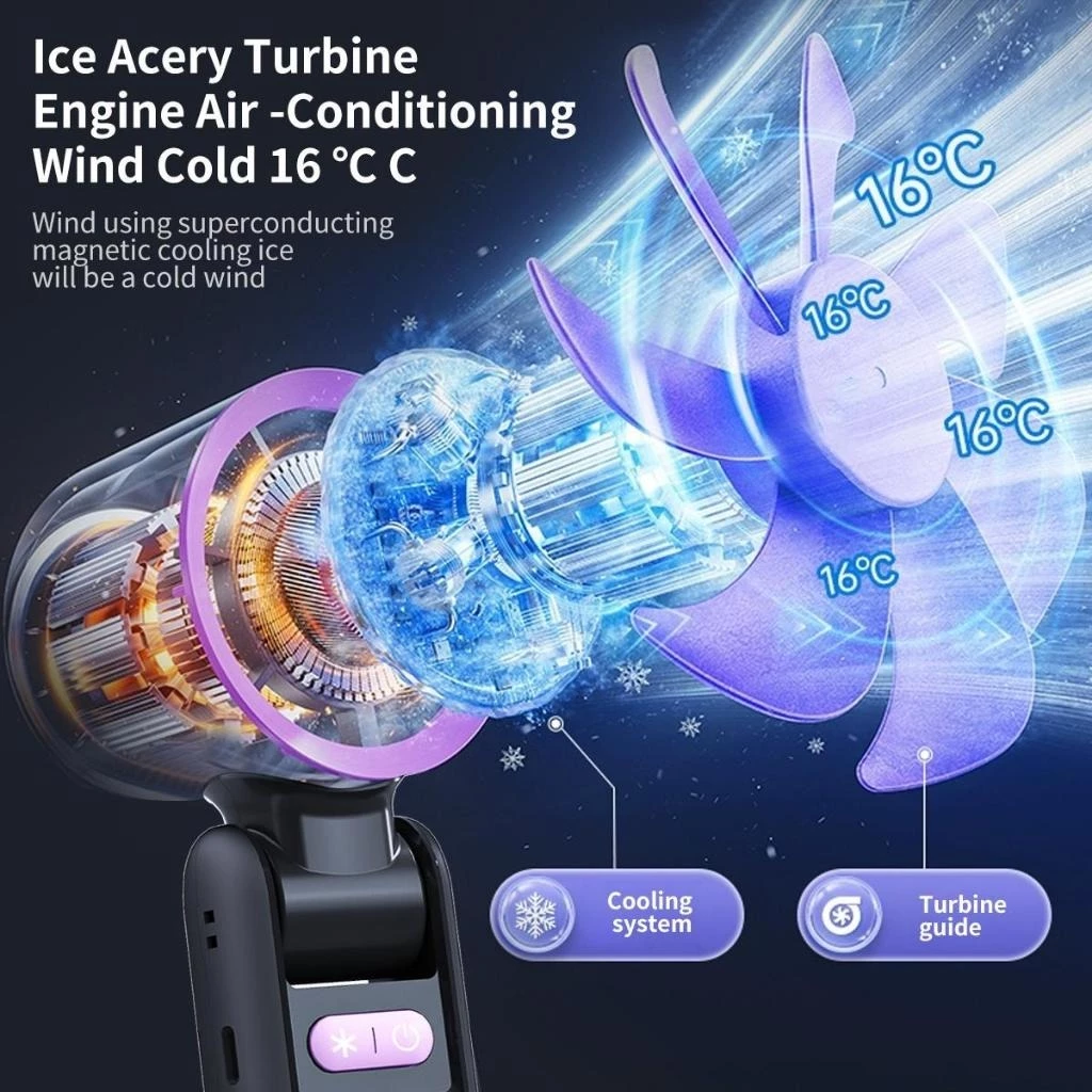 【Local shipping】Portable Fan Handheld Fan K801 5000mAh Rechargeable ...