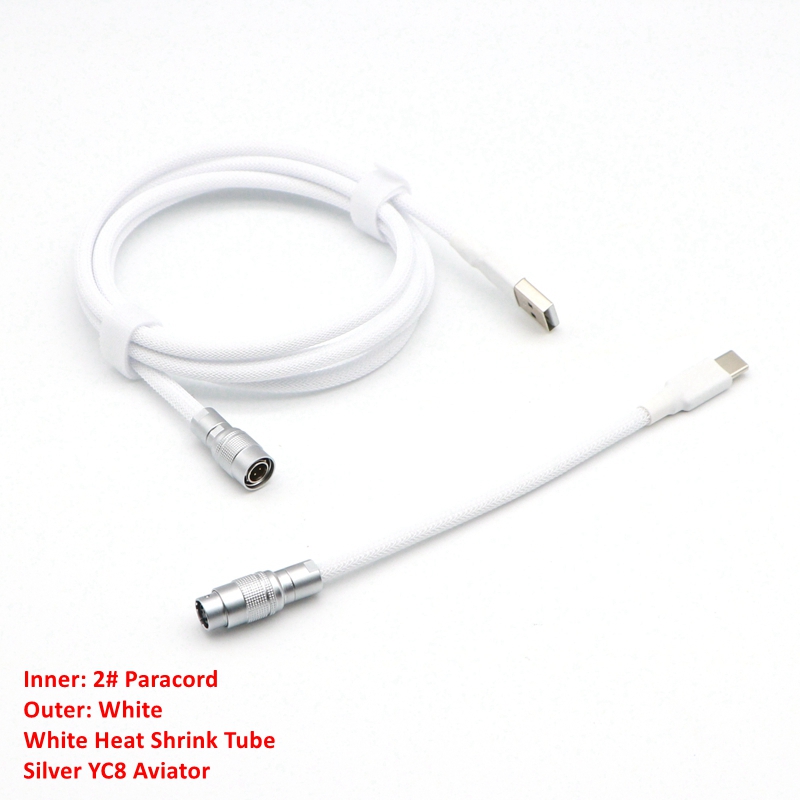 Hand Made USB-A to USB-C Mechanical Keyboard Cable With YC8 Aviator ...