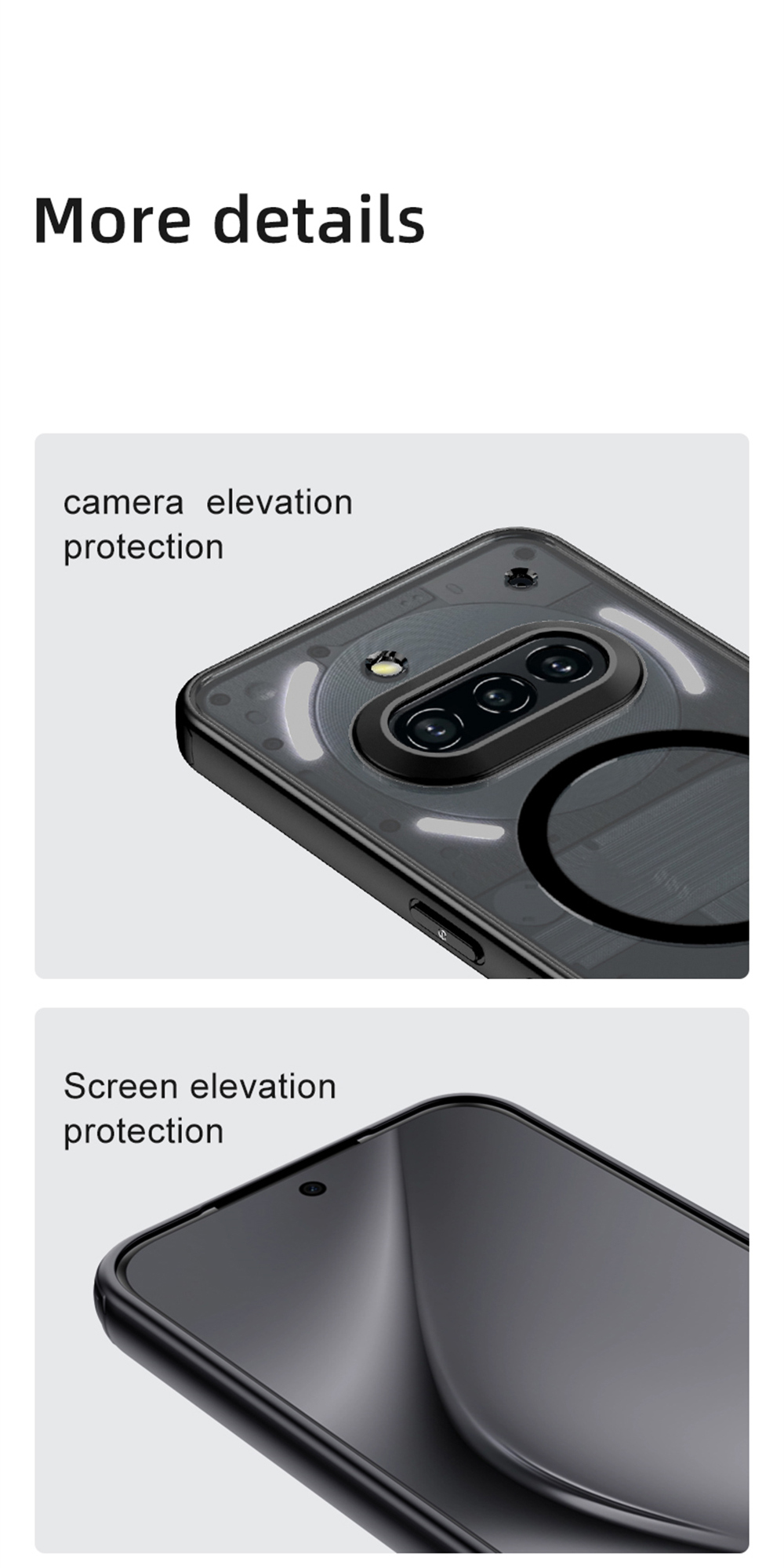 UFLAXE ICEY - For Nothing Phone 3a Case - CLEAR ANTI-YELLOW Matte ...