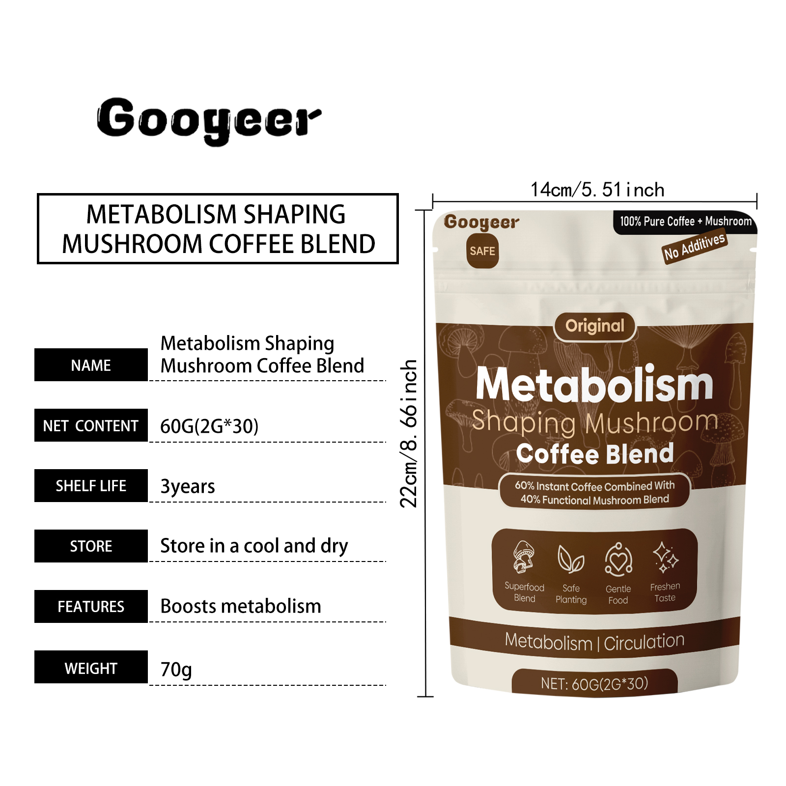 Googeer Slimming Black Coffee 2025 NEW AUTHENTICITY very effective ...