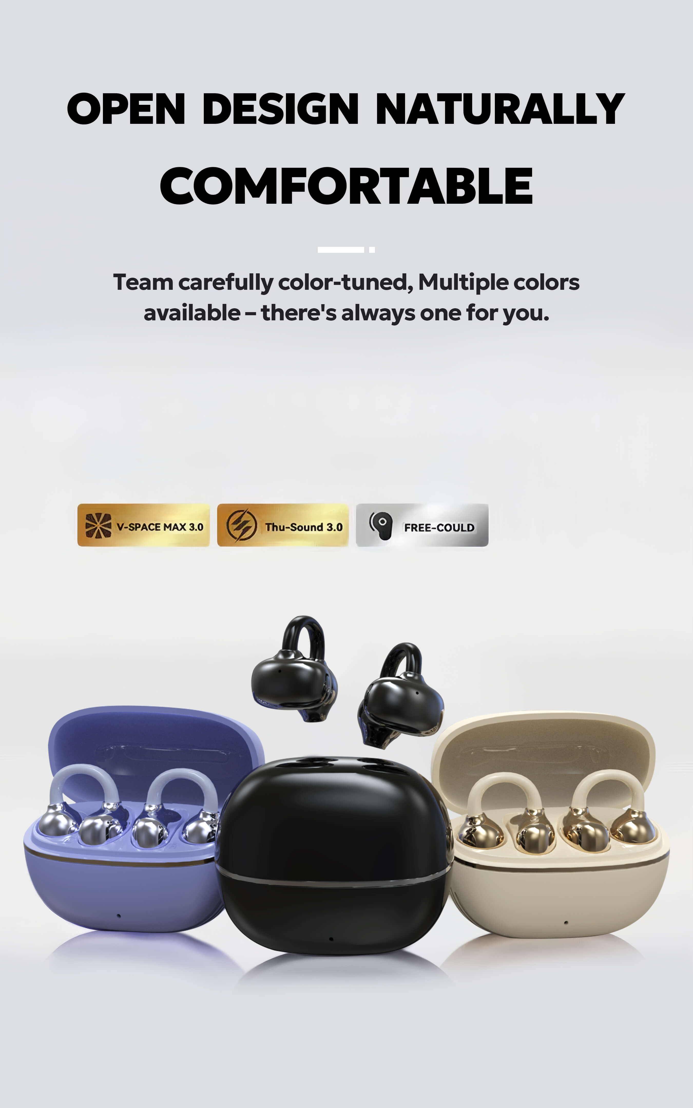 KY TECH KY66 Earclip Design Earbuds, C-bridge Design,HiFi Level Stereo ...