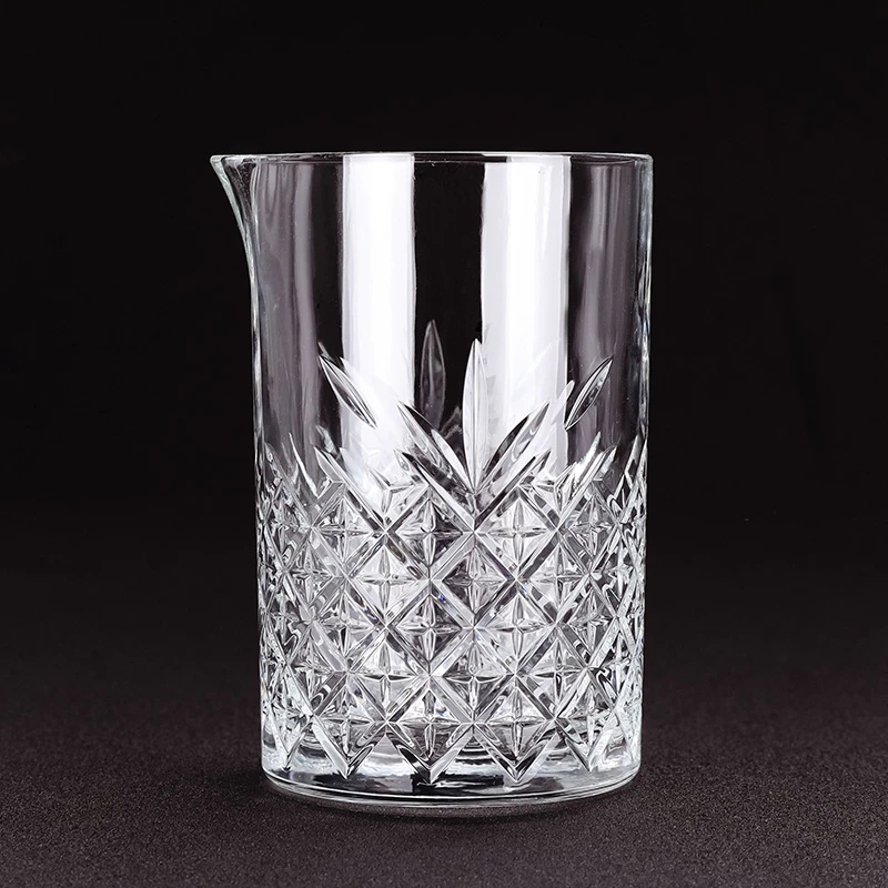 700ml Glass Studded Cocktail Mixing Glass Bar cup | Shopee Philippines