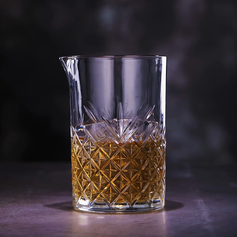 700ml Glass Studded Cocktail Mixing Glass Bar cup | Shopee Philippines