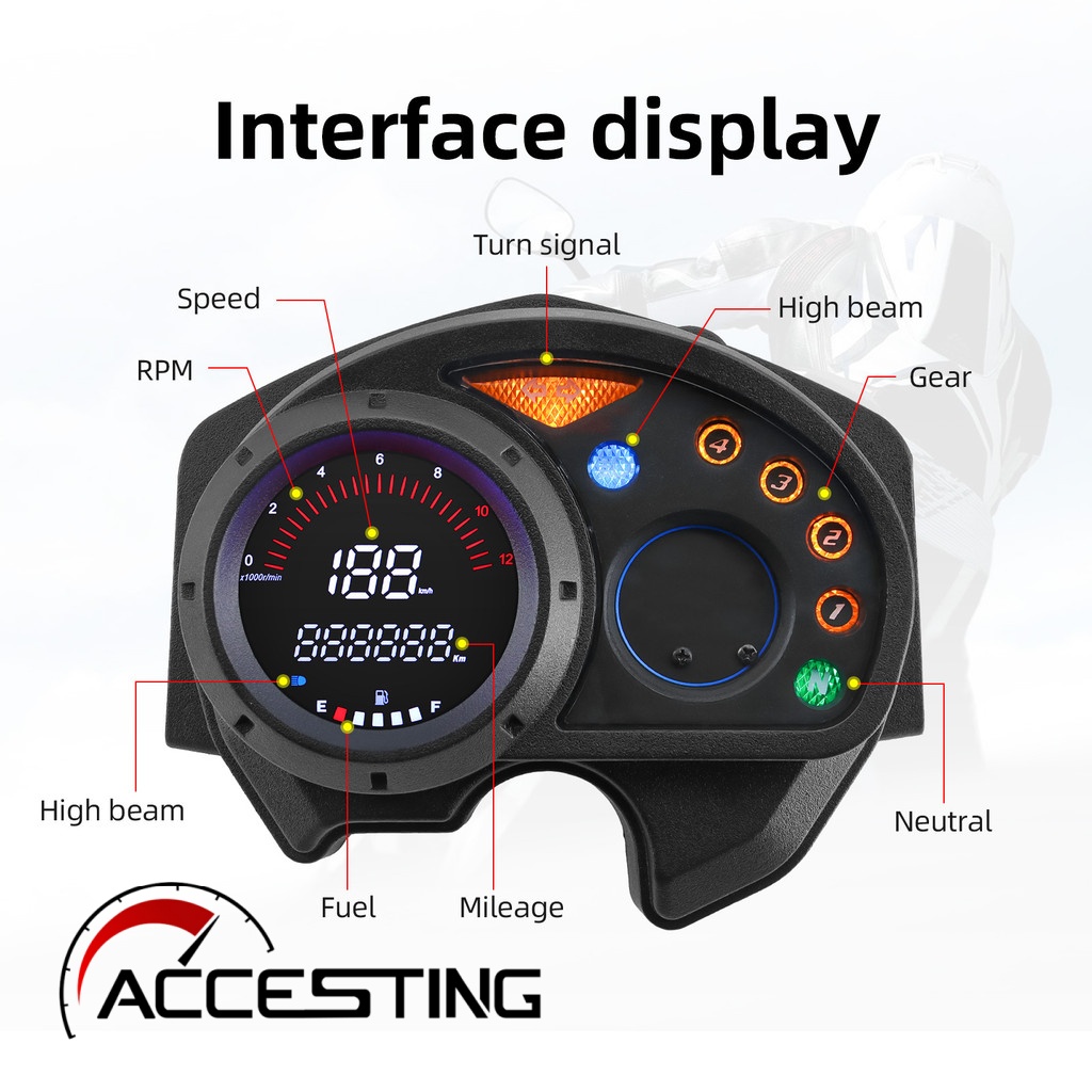 Digital Electronic Speedometer For XRM 110 xrm 125 RS125 TRINTY ...