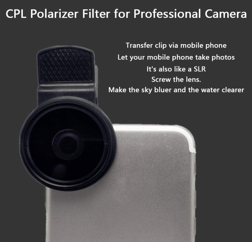 37mm 52mm Universal CPL Lens For Polarizer Filter Cell Phone Camera ...