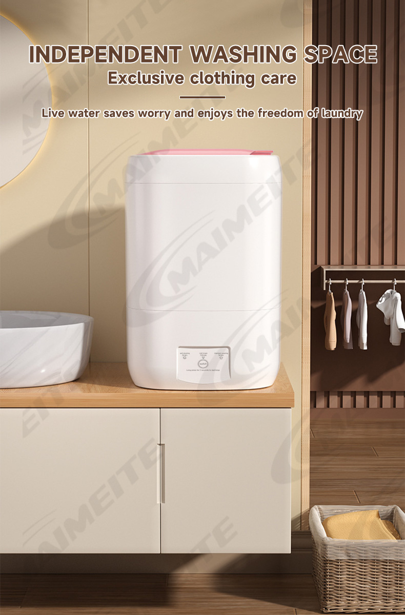 Maimeite Mini Washing Machine Portable Underwear Washing Machine With ...
