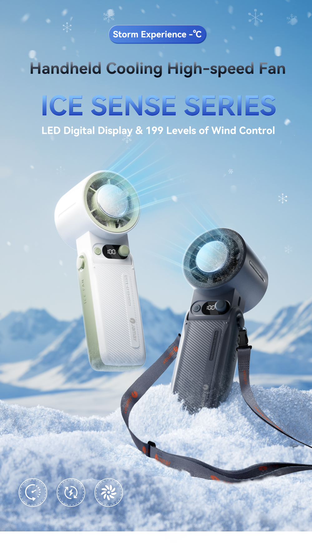 【Free Gift】Jamay Fan F5 Pro Foldable 8000 mAh Turbo Jet Mini Fan ...