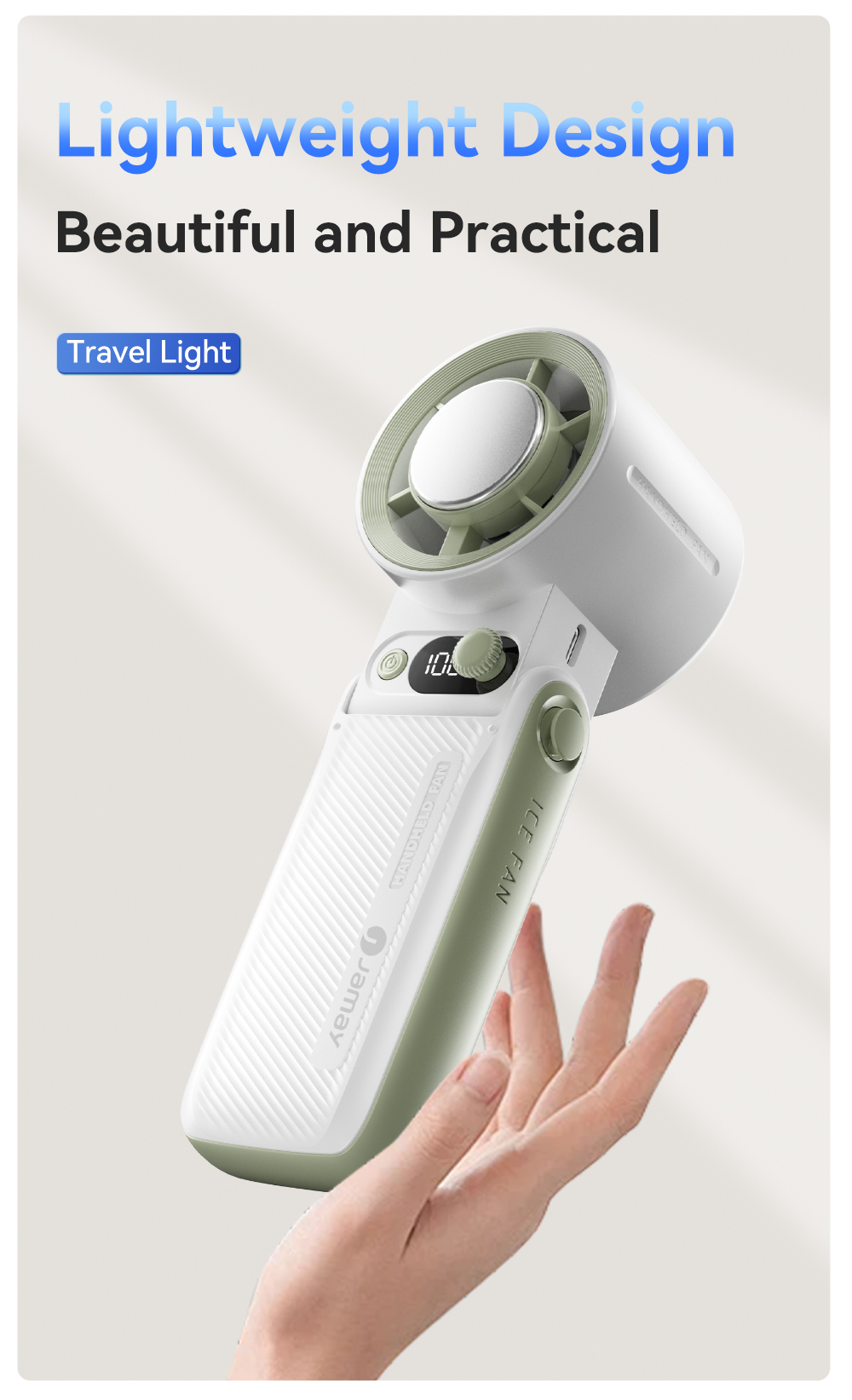 【Free Gift】Jamay Fan F5 Pro Foldable 8000 mAh Turbo Jet Mini Fan ...