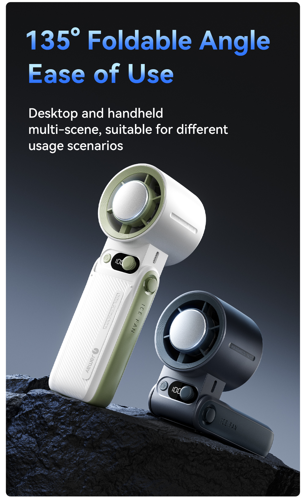 【Free Gift】Jamay Fan F5 Pro Foldable 8000 mAh Turbo Jet Mini Fan ...