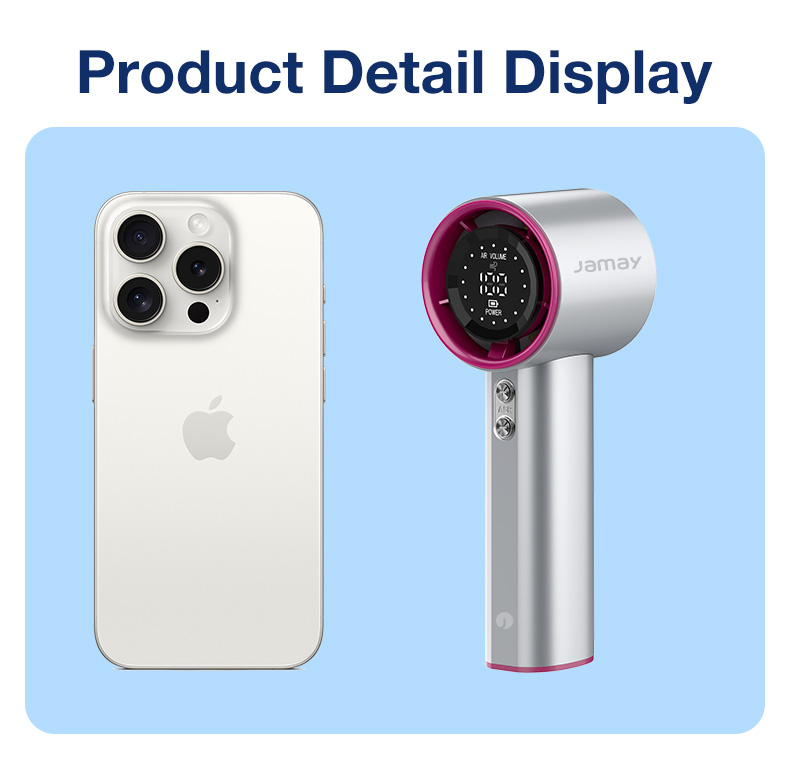 【Buy two get one free fan】Jamay Mini Fan 6000 mAh Turbo Mini Fan ...