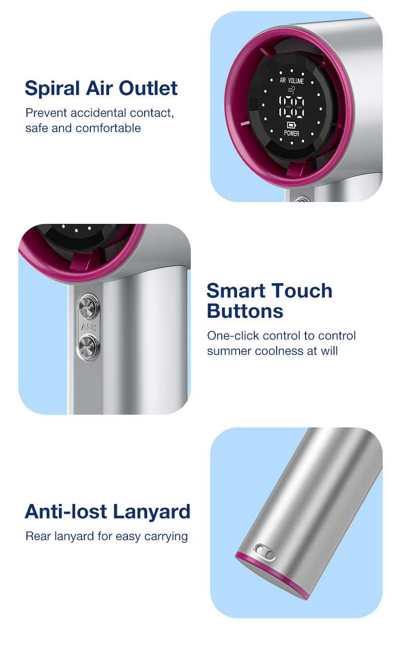 【Free Gift】Jamay Mini Fan 6000 mAh Turbo Mini Fan Rechargeable Handheld ...