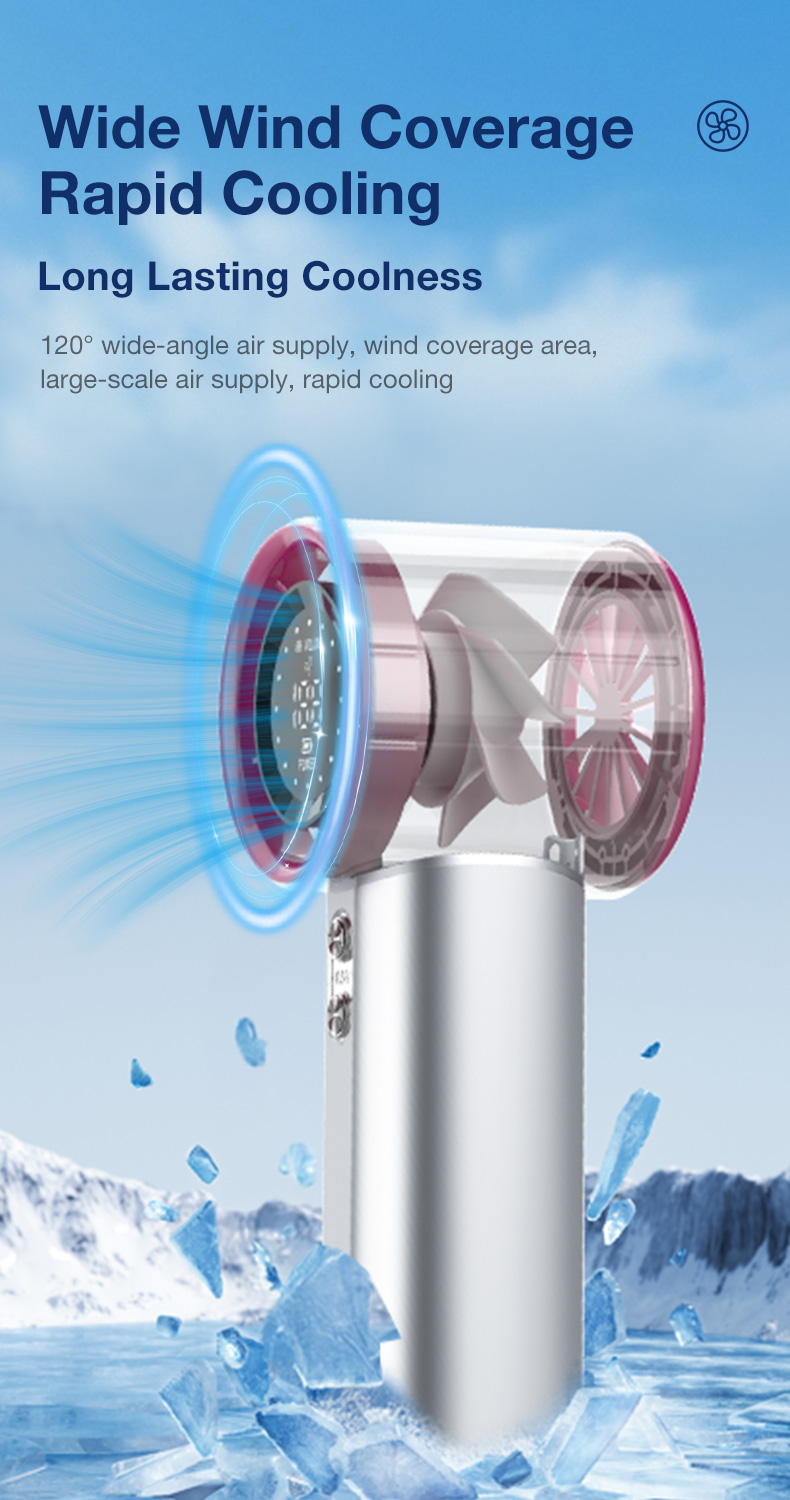 【Free Gift】Jamay Mini Fan 6000 mAh Turbo Mini Fan Rechargeable Handheld ...