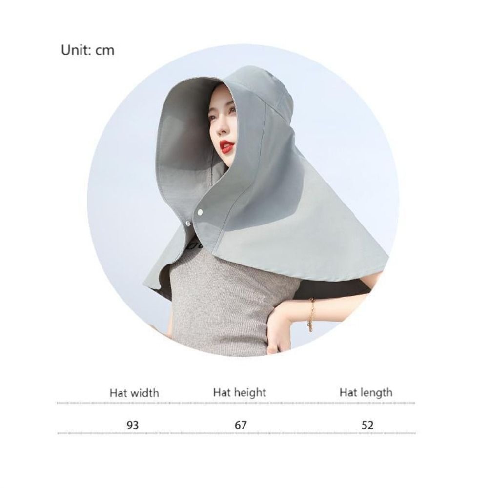 SEREIP Sun Hat, With Snap Button Neck Guard Shawl Fisherman Hat, Face ...