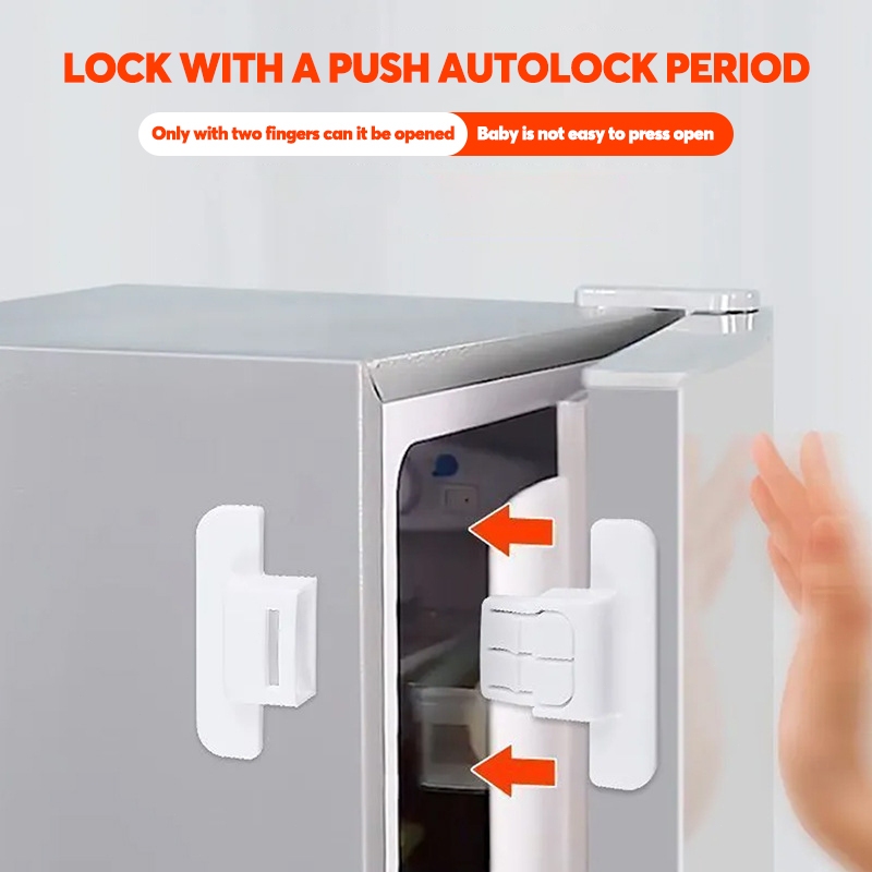 Child Safety Lock Baby Anti-Pinching Hand Refrigerator Lock Open Door ...