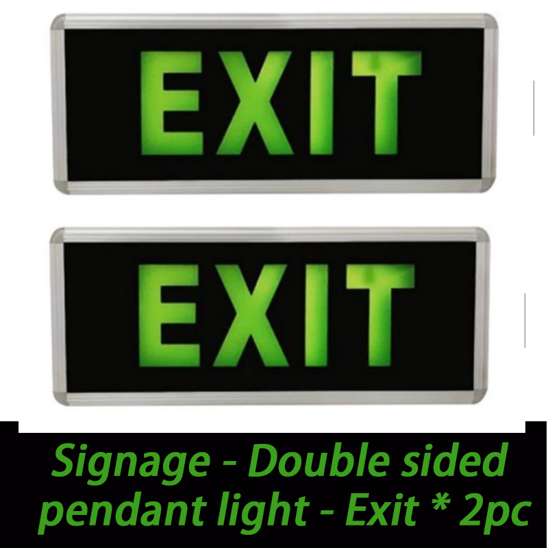 Exit LED Light Sign Office Construction Restaurant Shop Store Building ...