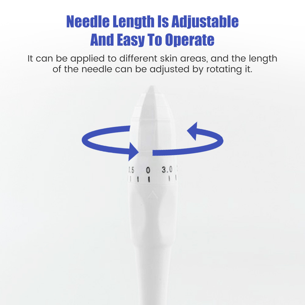 Adjustable Derma Stamp Microneedle 0-3mm 140 Needles Wrinkle Removal ...