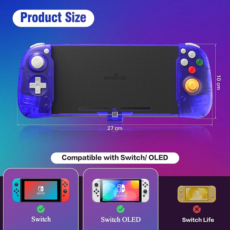 RETROFLAG Handheld Controller for Switch Console Nintendo Switch OLED GuliKit Hall Effect ...