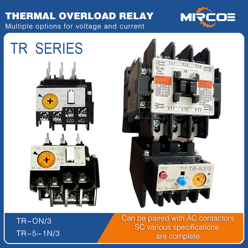TR-N Series Thermal Overload Relay TR-0N/3 Applicable to SC-0/SC-03/SC ...
