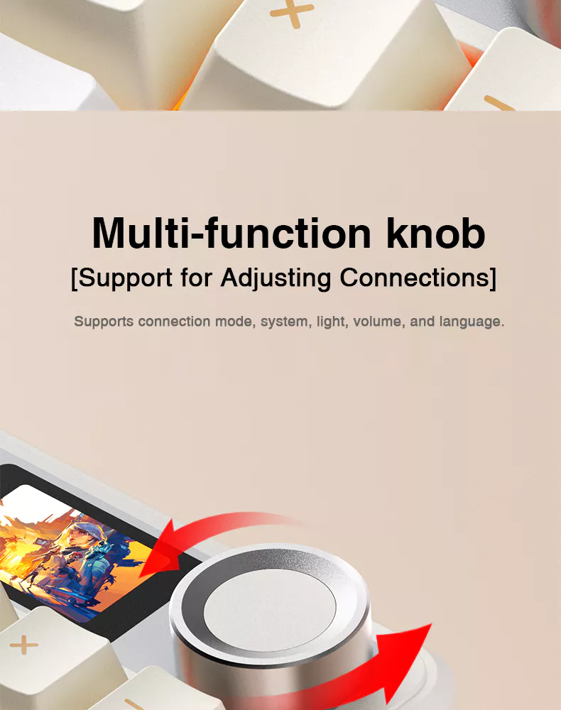 AULA F108 & F108 Pro | Mechanical Keyboard | Wireless/Bluetooth/Wired ...