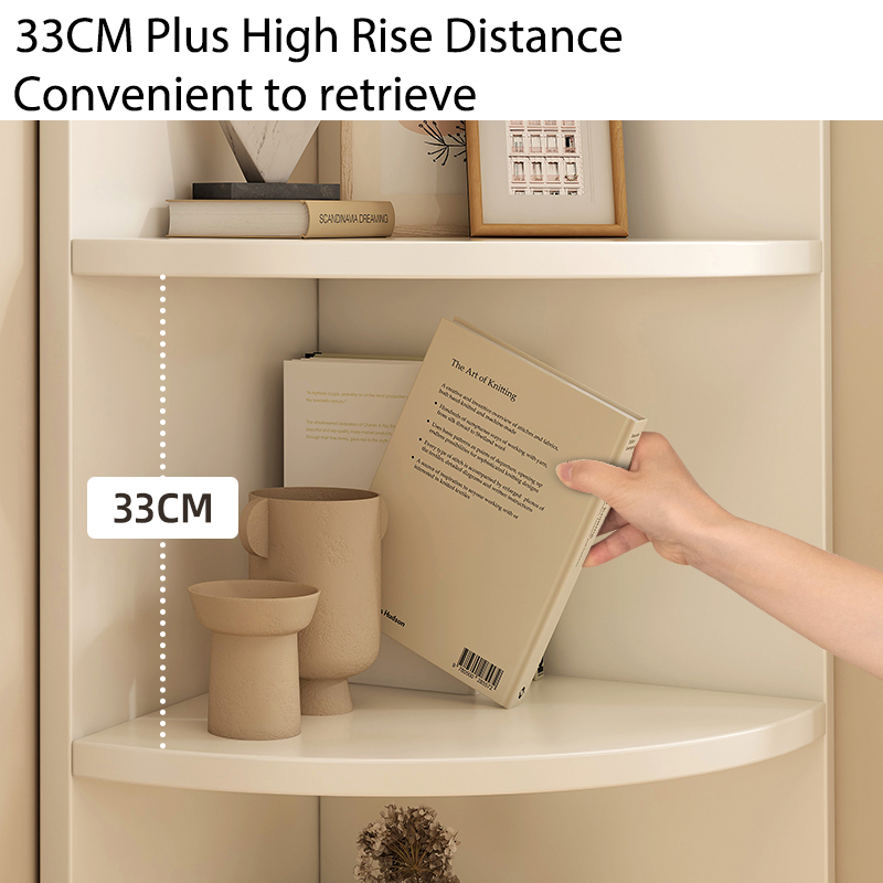 6 Layers Wall Corner Cabinet Corner Storage Cabinet Display Rack for ...