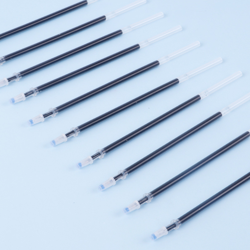 100Pcs 0.5mm Gel Pen Refill Neutral Pen Bullet Tip Full Needle Head Red ...