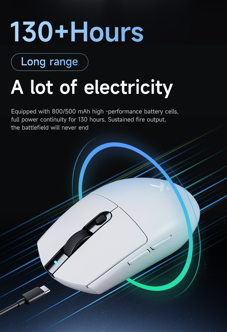 Wireless Mouse Mchose G3 Gaming Mouse 2.4G Bluetooth Wired Three-mode ...