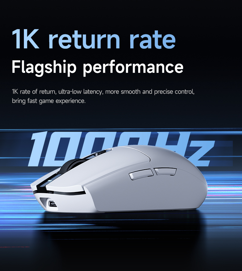 Wireless Mouse Mchose G3 Gaming Mouse 2.4G Bluetooth Wired Three-mode Lightweight Wireless Mouse ...