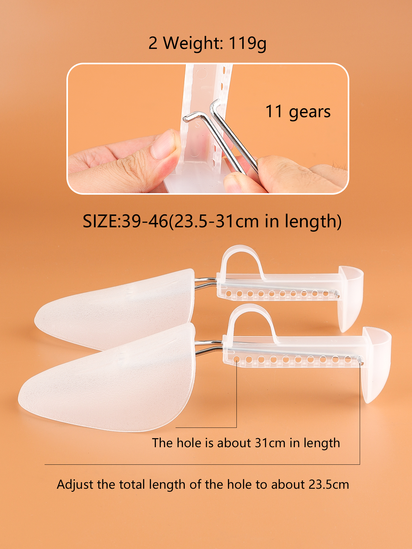 Anti Wrinkle Plastic Shoe Trees For AJ Sneakers, Adjustable Crease ...