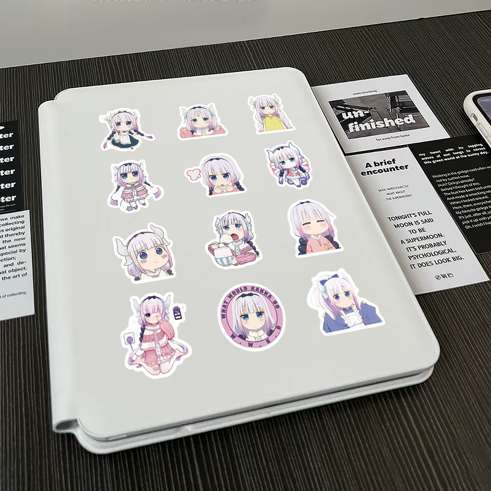 60PCS Cute Anime Kanna Kamui Kobayashi's Dragon Maid Stickers ...