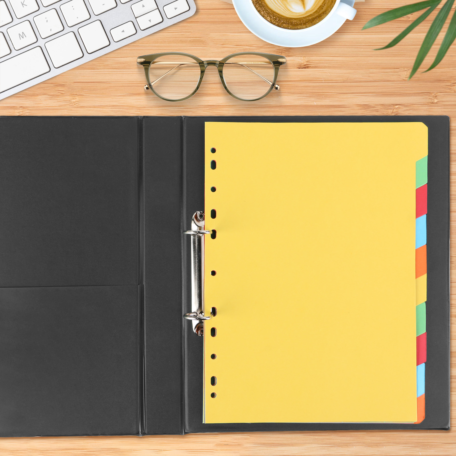 EAGLE 3 Ring Binder Dividers, A4 Size 11-Hole Punch, Write On Paper ...