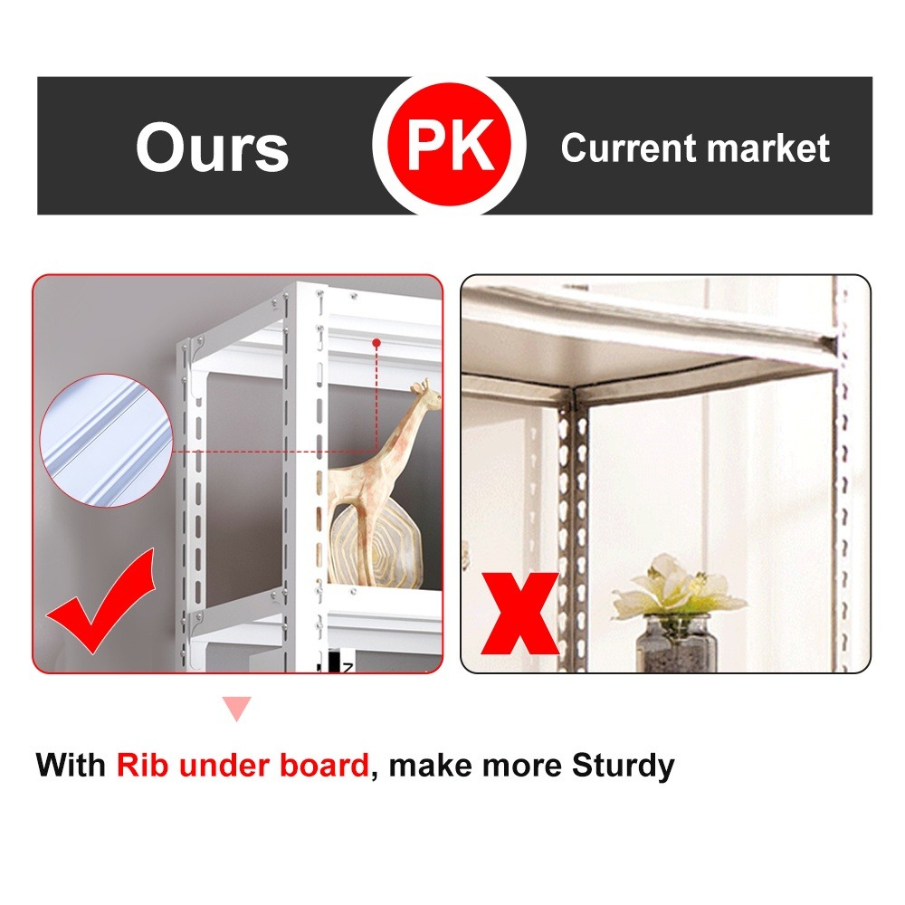 5 Tiers 4 Tiers Steel Shelf Layer Shelving Storage Shelf Metal Shelf ...