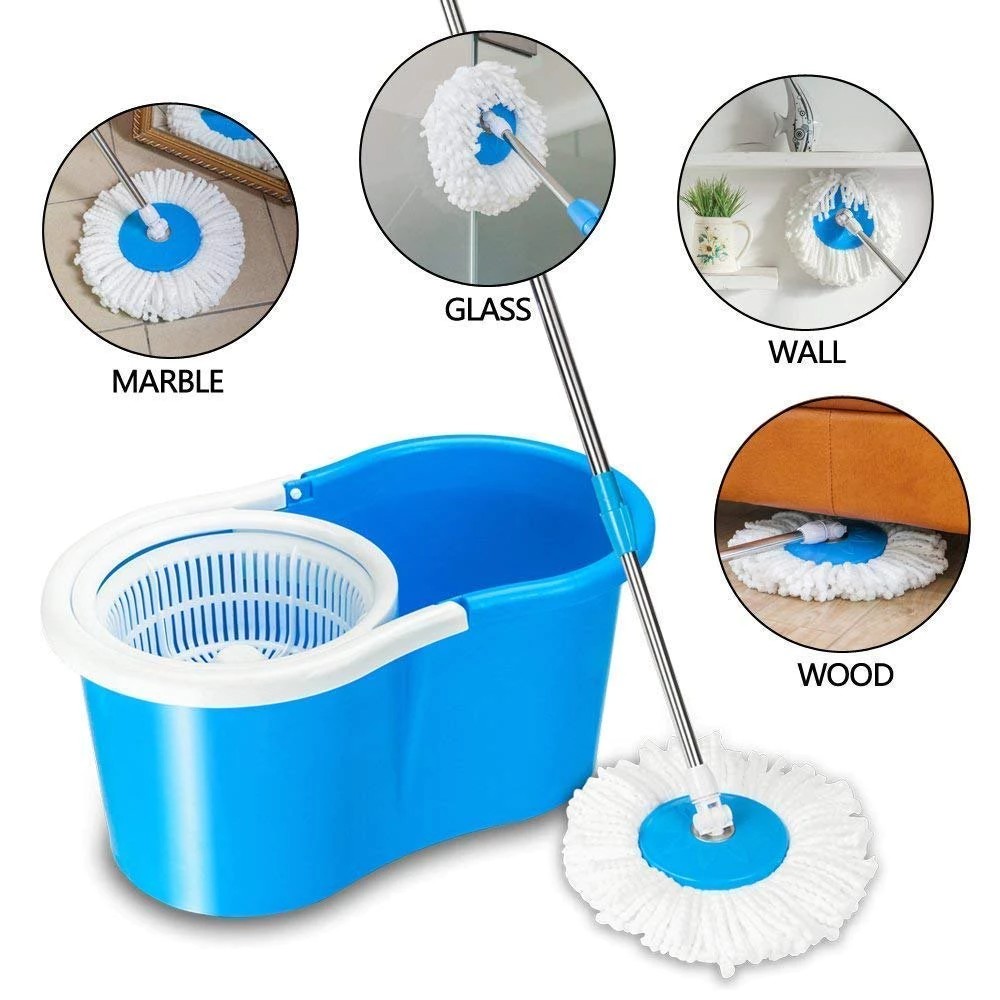 CLICK SHOPE Magic Spin Mop With Spinner and Bucket Tornado Mop 360 Easy ...