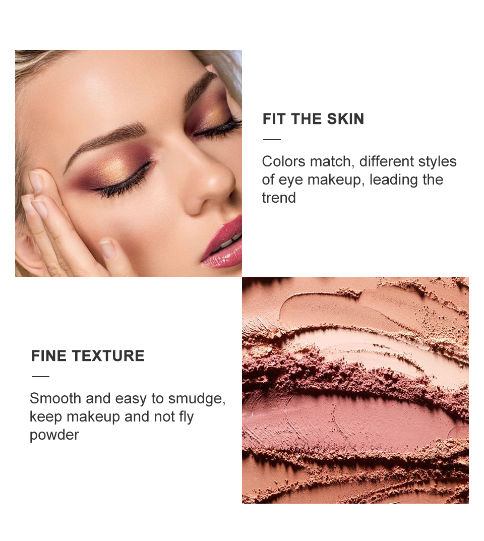 POPFEEL 54 Colors Nude Matte Shimmer Glitter Eyeshadow Palette Makeup ...