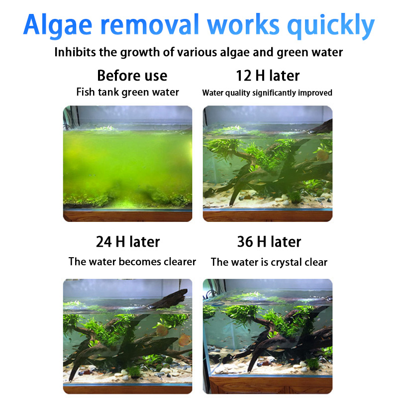 Algae Remover For Aquarium 150 Tablets Aquarium Cleaner Algae Remover ...