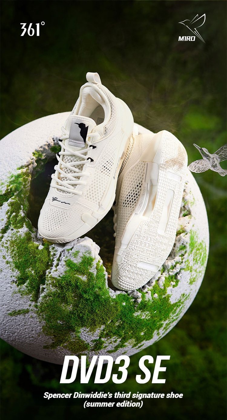 361 Degrees Dinwiddie DVD3 SE Basketball Men Shoes Signature Breathable ...