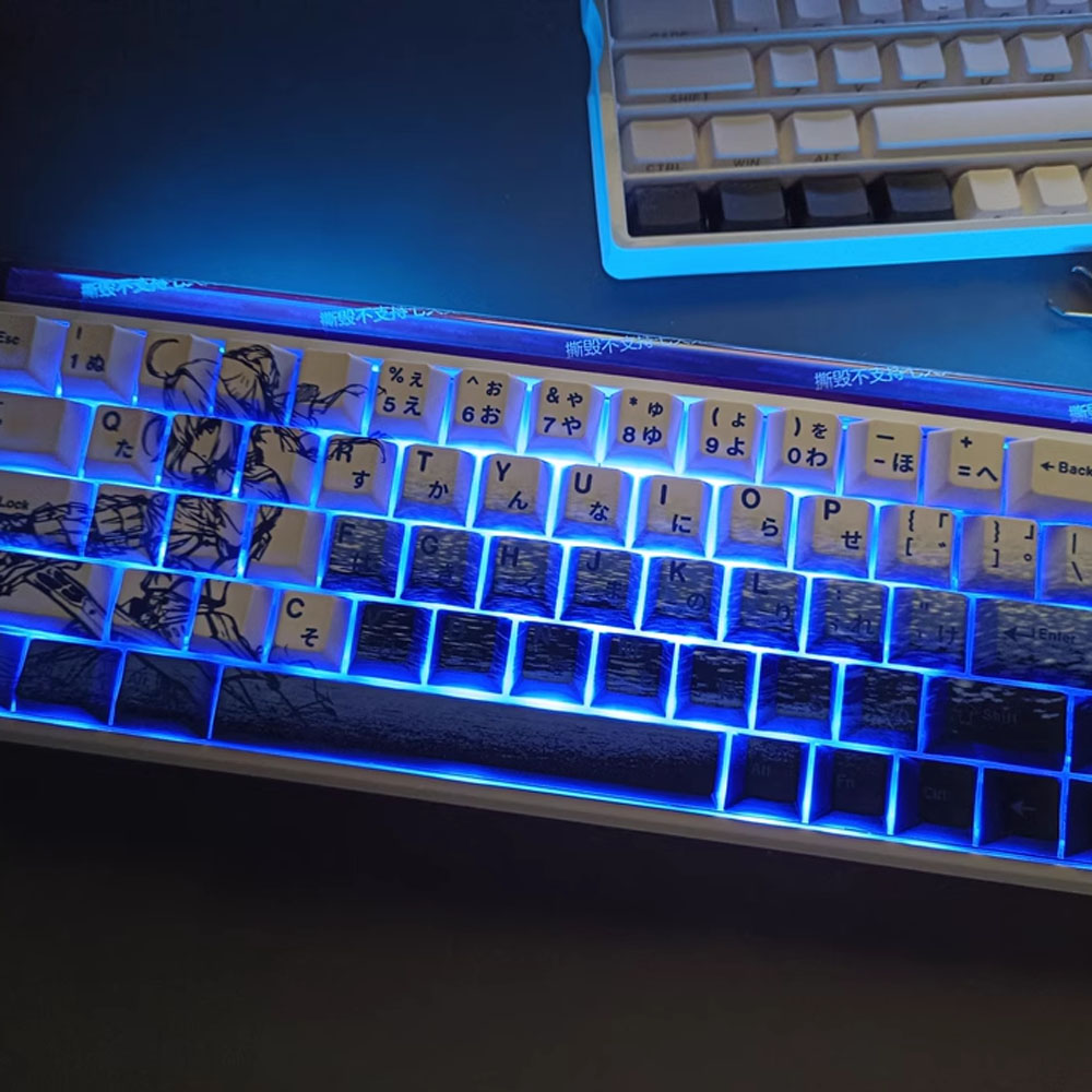 Saber Keycaps Cherry Profile PBT Five-sided Dye Sublimation Japanese ...