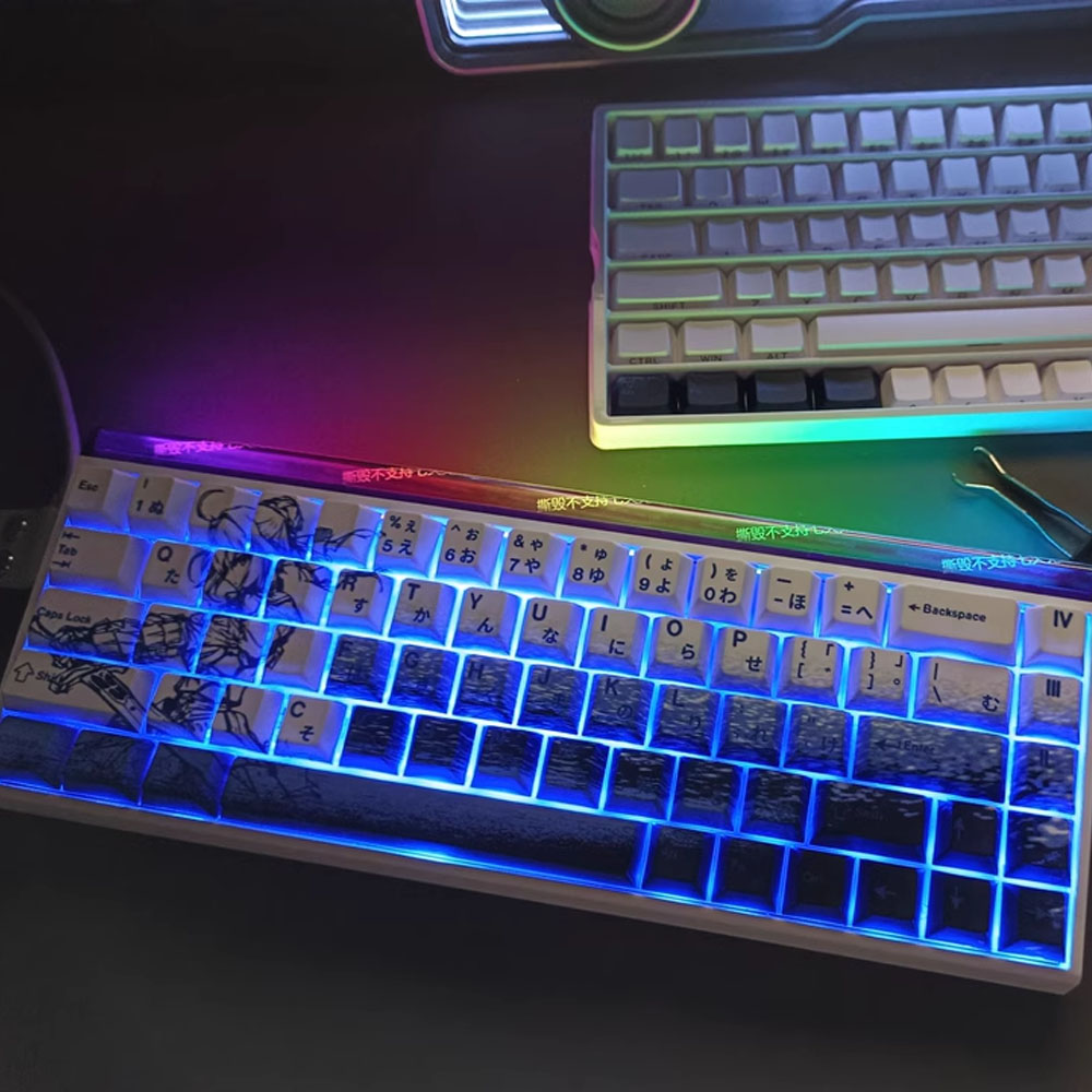 Saber Keycaps Cherry Profile PBT Five-sided Dye Sublimation Japanese ...