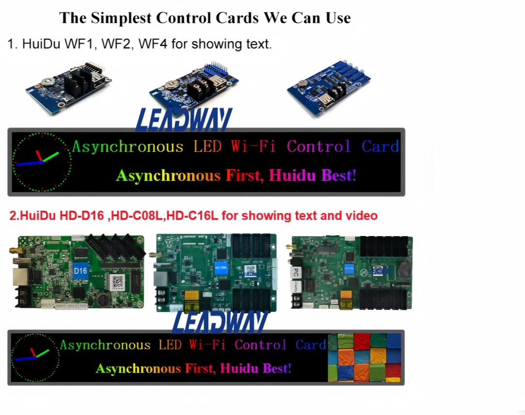 Huidu HD-C08L Full color RGB WIFI/4G Led Wall Screen Panel Control card ...