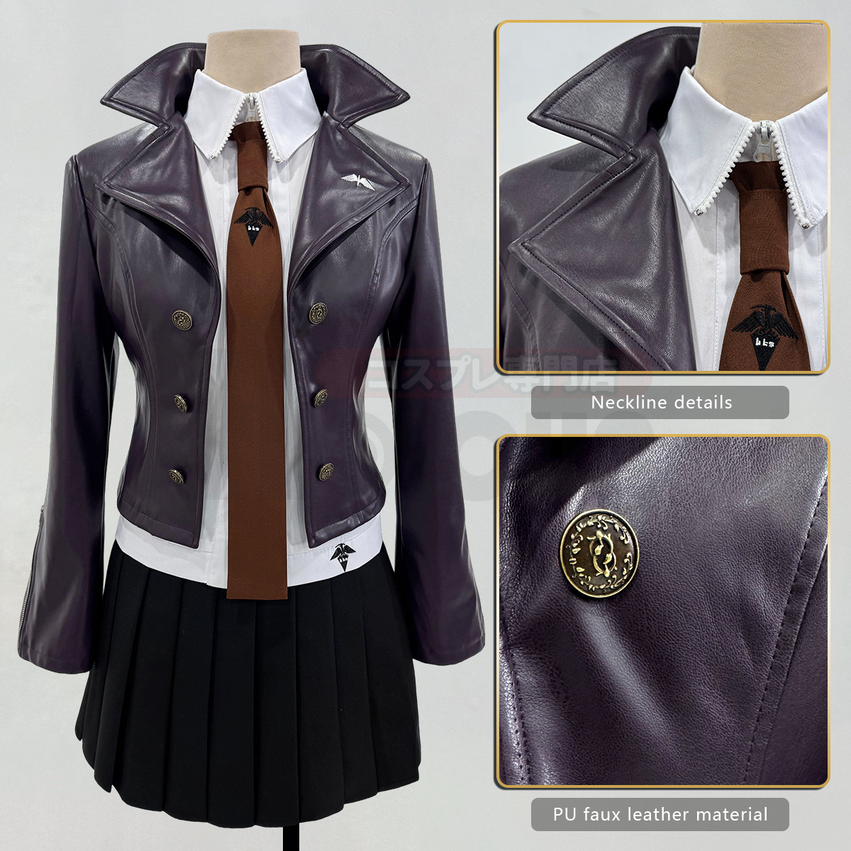 HOLOUN Anime Danganronpa Kirigiri Kyoko Cosplay Costume Trigger Happ ...
