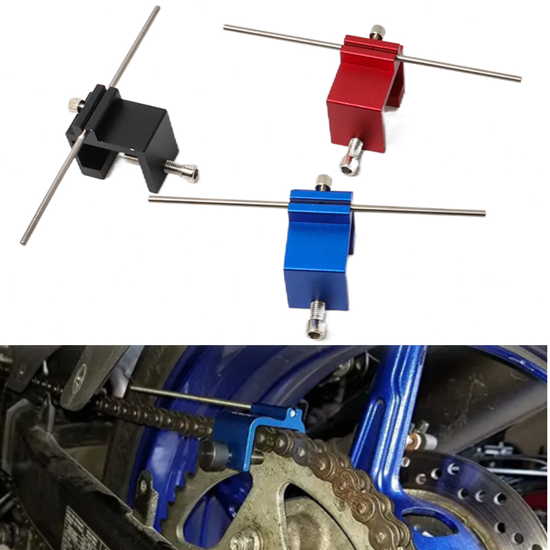 Universal Motorcycle CNC Aluminum Chain Alignment Tool Quick Accurate ...