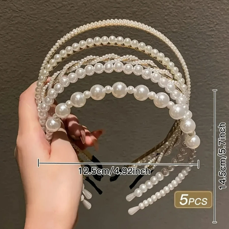 P 5PCS Hairband Set, Sweet Fashion Headbands for Women, Exquisite High ...