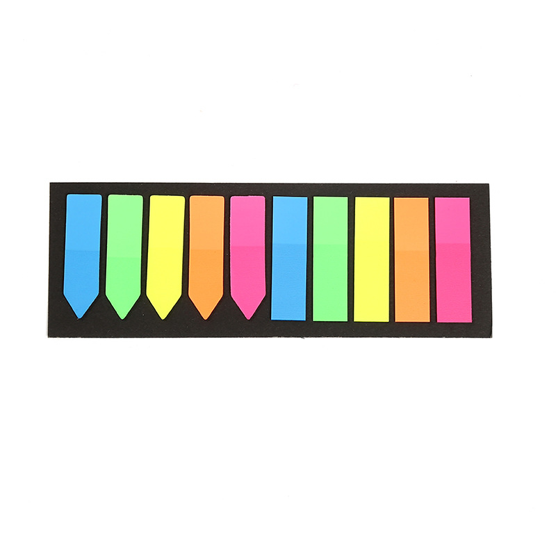 200 Sheets Transparent Fluorescence Color Post-It Notes Index Stickers ...