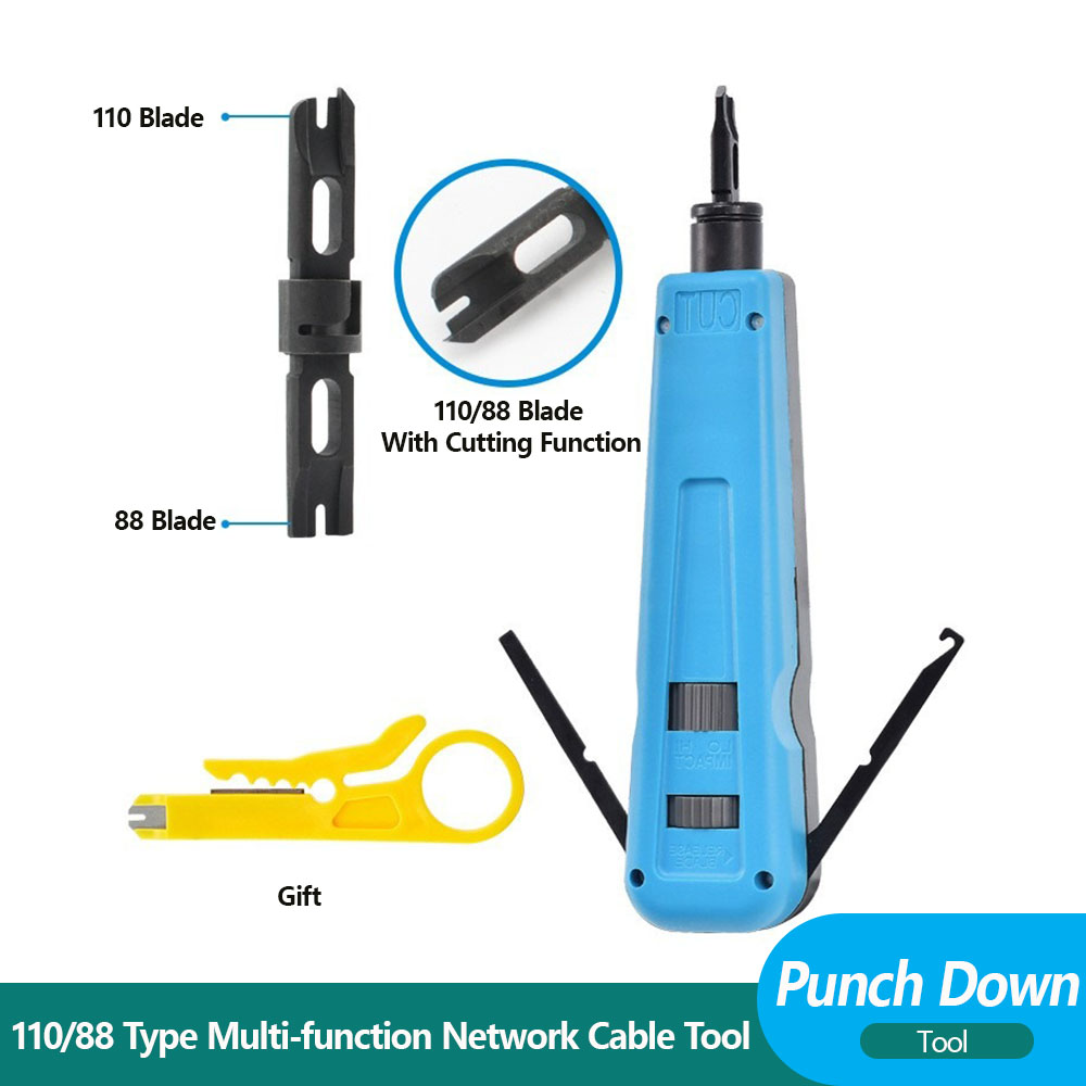 HOOLNX Punch Down Tool, 110 Type Multi-function Network Cable Tool ...