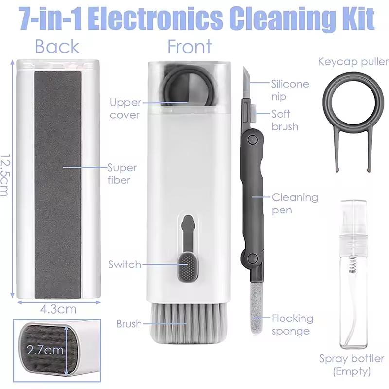 7-In-1 Computer Keyboard Cleaner Brush Kit Earphone Cleaning Pen For ...