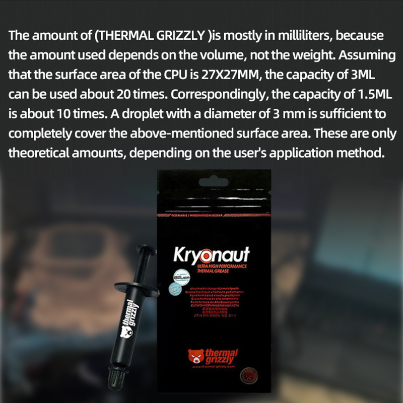 Mini Portable Computer Thermal Paste Easy To Use GPU CPU Graphics Card ...