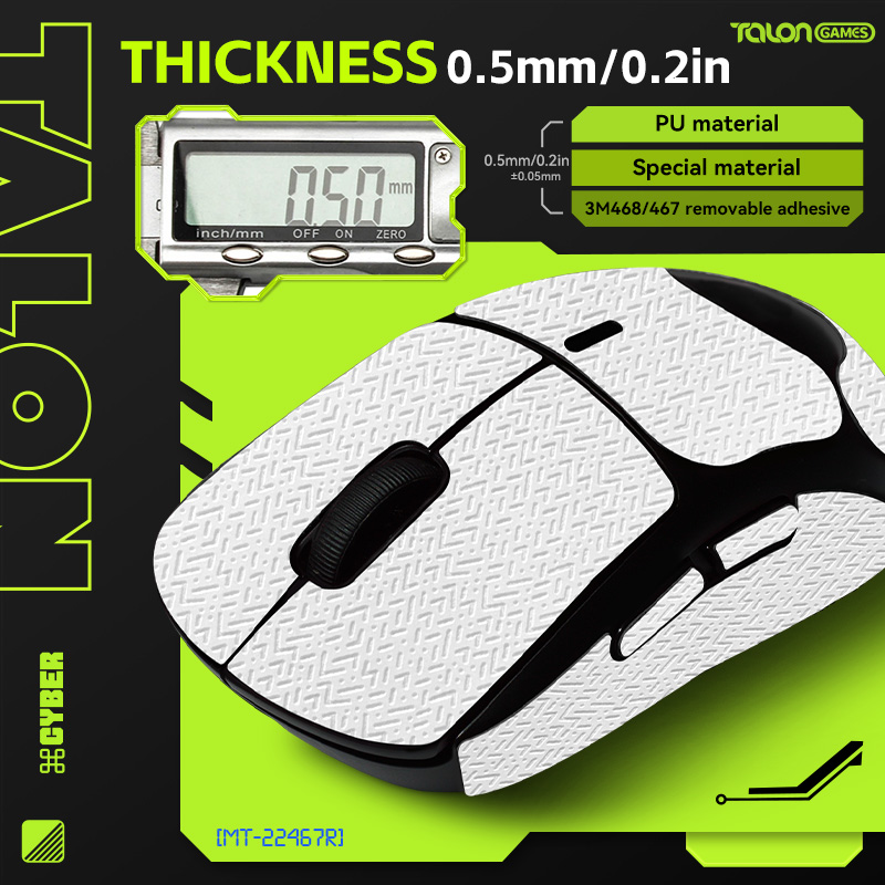TALONGAMES Mouse Grip Tape Lizard Skin Texture For Logitech MX Master 3 ...
