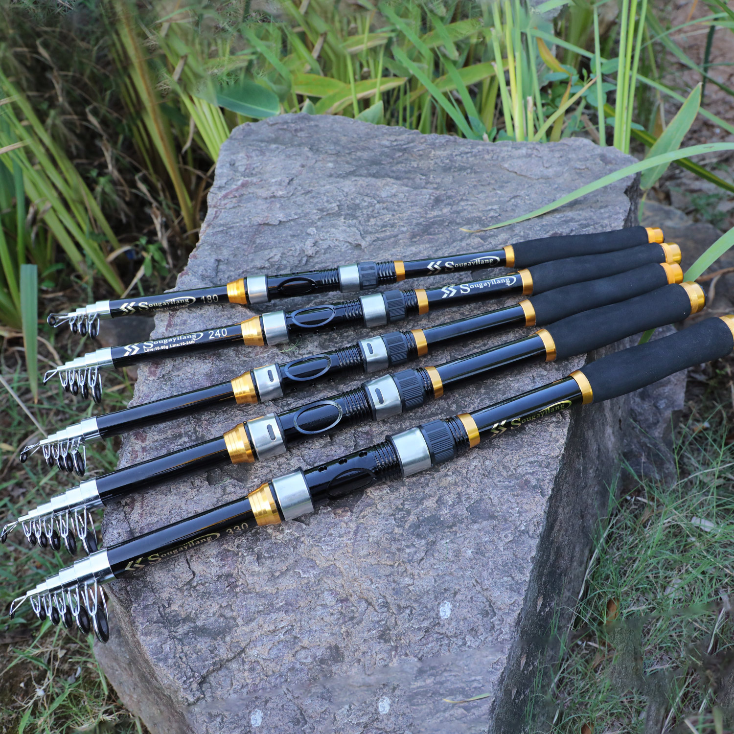 Sougayilang 1.8m 2.1m 2.4m 2.7m 3.3m EVA Handle Fishing Rod Ceramic ...
