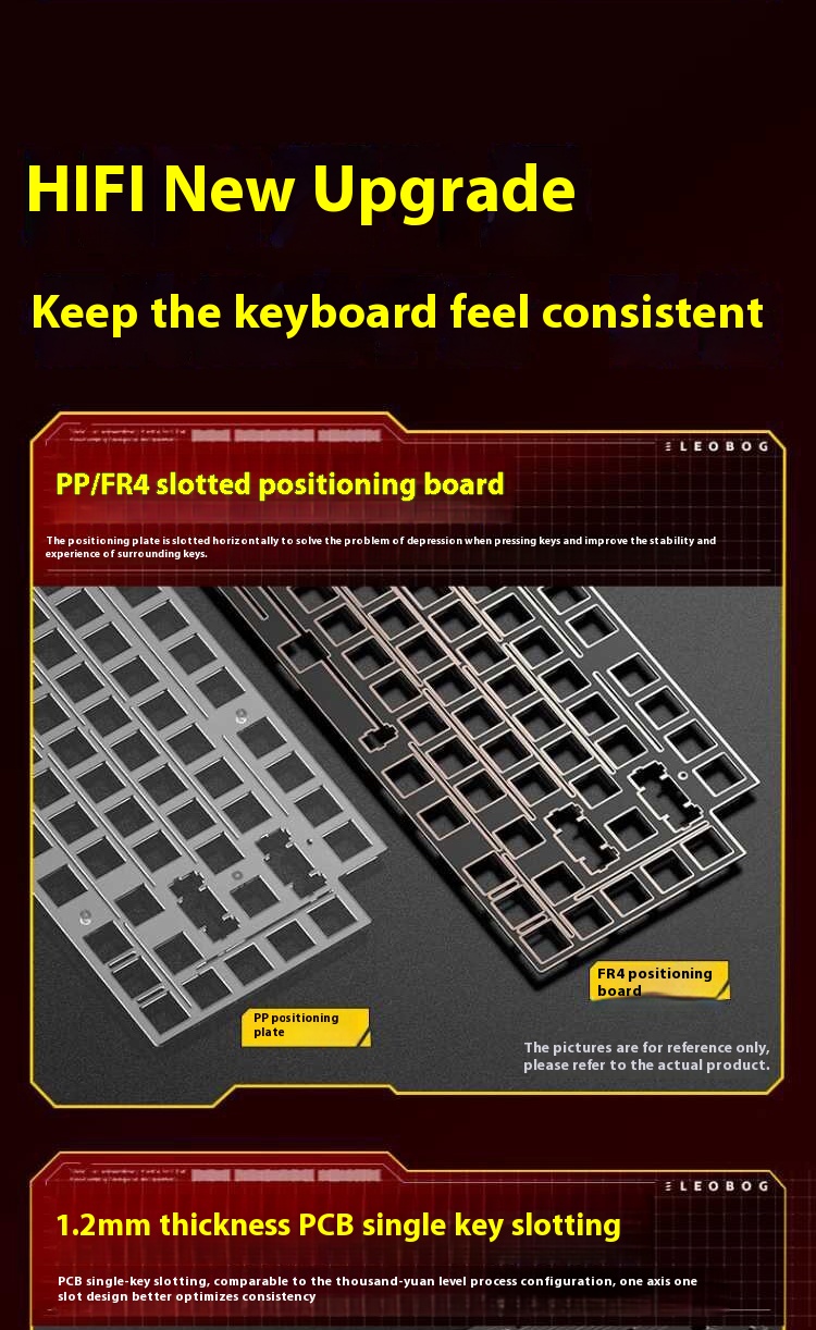 LEOBOG Hi75C Aluminum Wireless Mechanical Keyboard 75% Hot swappable ...